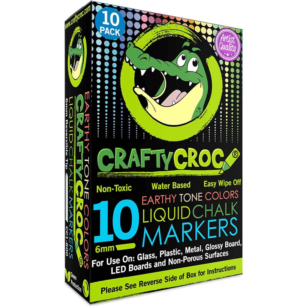 Chalk Markers - 10 Earth Tone Colors - Crafty Croc